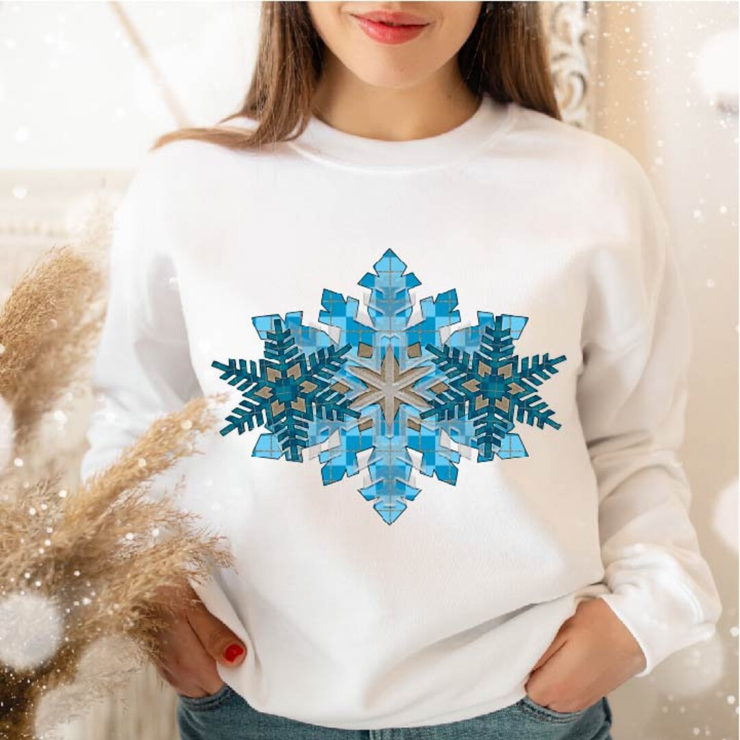 Snowflakes PNG File, Sublimation Designs, T-shirt Designs, Winter PNG ...