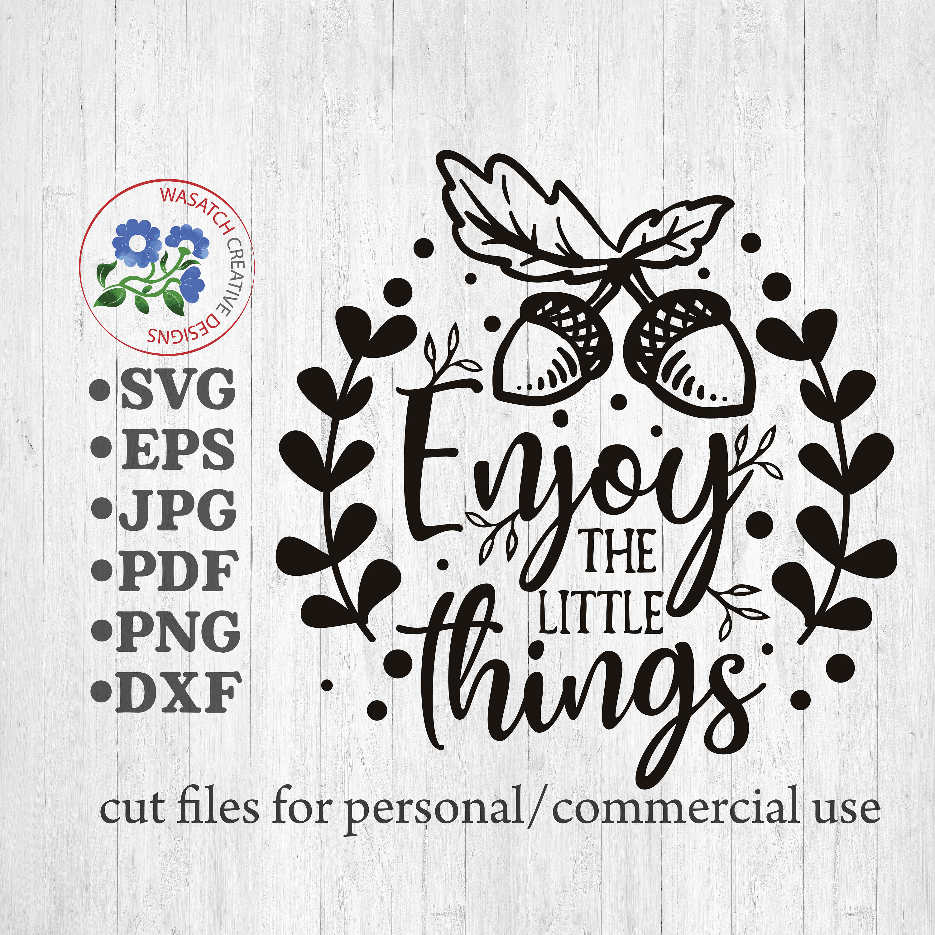 Enjoy the little things SVG SVG files Fall SVG Cricut | Etsy