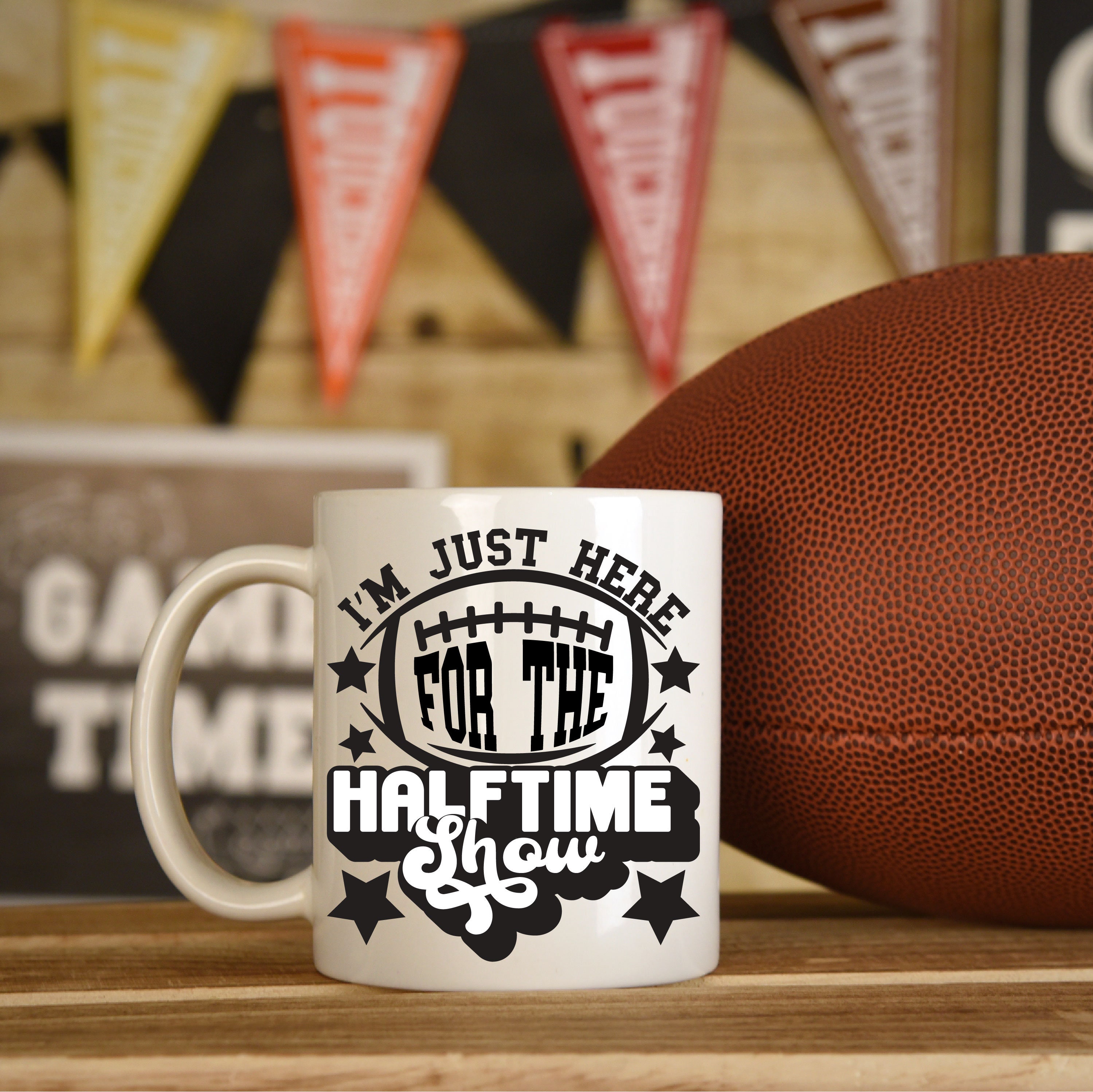 Here for the Halftime Show Football SVG Football SVG | Etsy