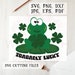 Toadally Lucky SVG, St. Patrick's Day SVG, Silhouette Files, Cricut ...