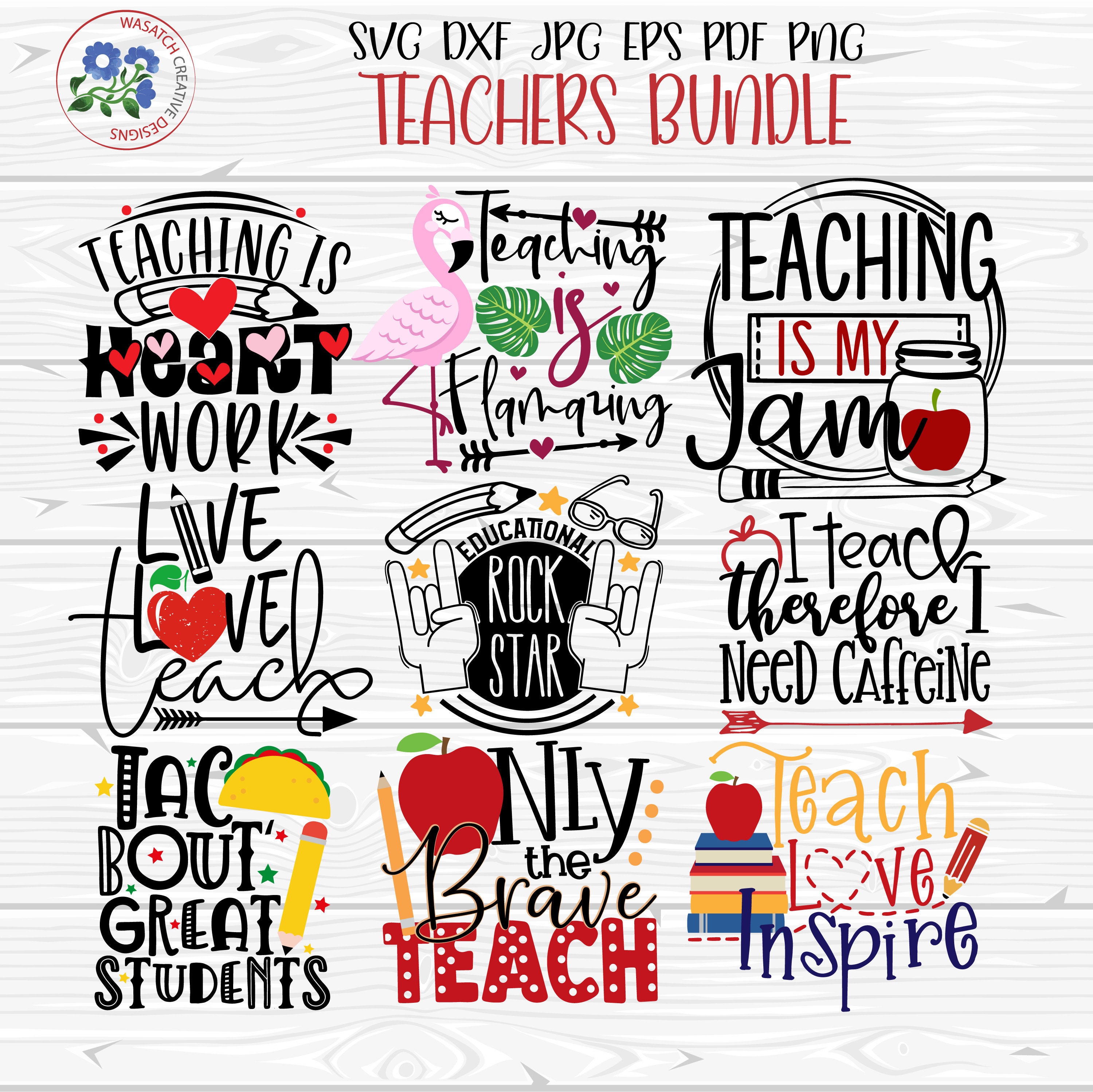 Maestro BUNDLE Svg Maestros regalos Svg Escuela Svg | Etsy