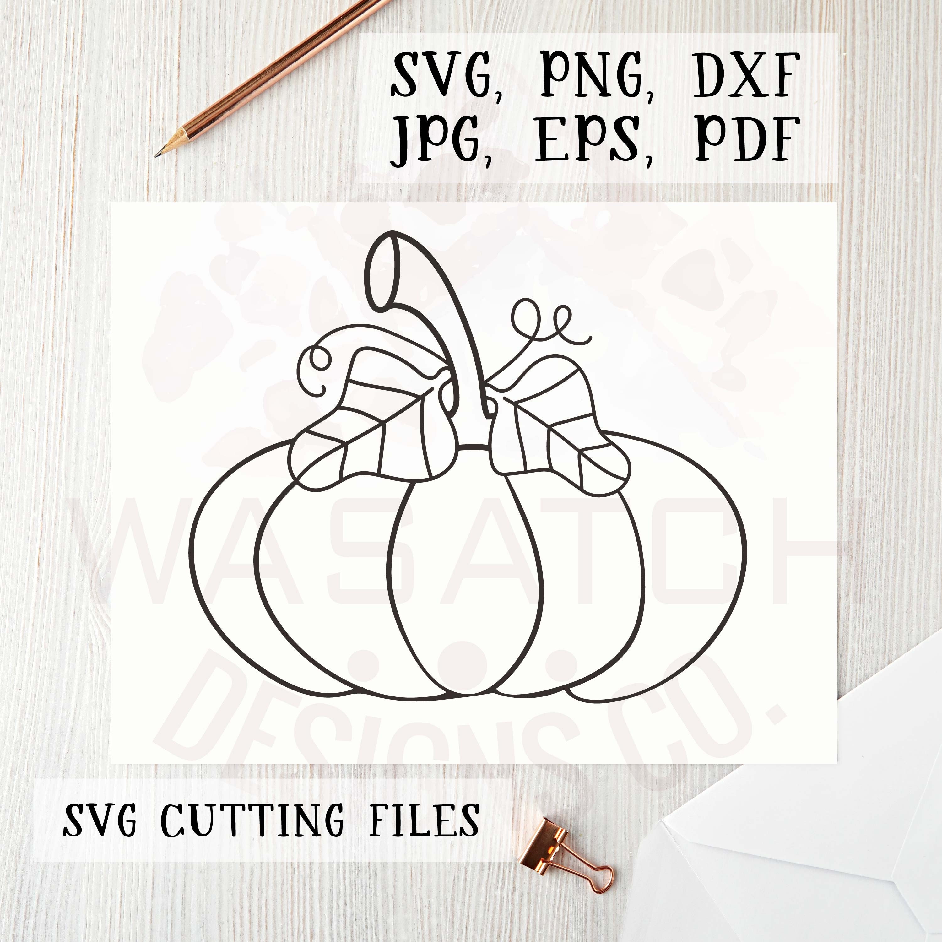 Pumpkin SVG Cutting File, Silhouette Files, Cricut Designs ...
