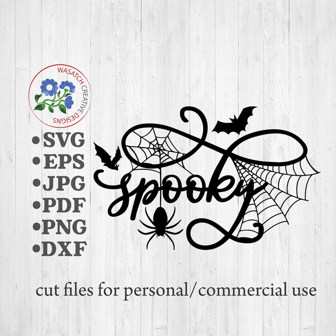 Spooky SVG, SVG Files,halloween SVG, Cricut Files, Silhouette Files ...