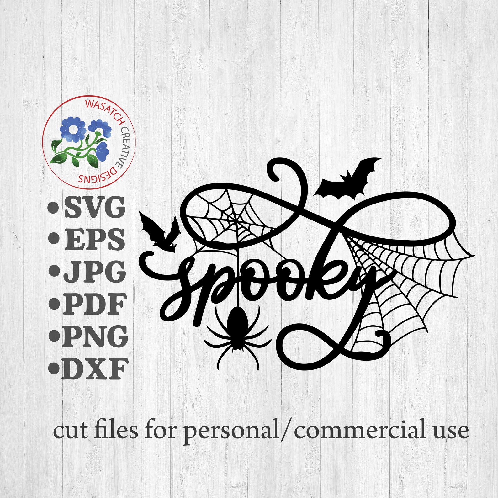 Spooky SVG, SVG Files,halloween SVG, Cricut Files, Silhouette Files ...