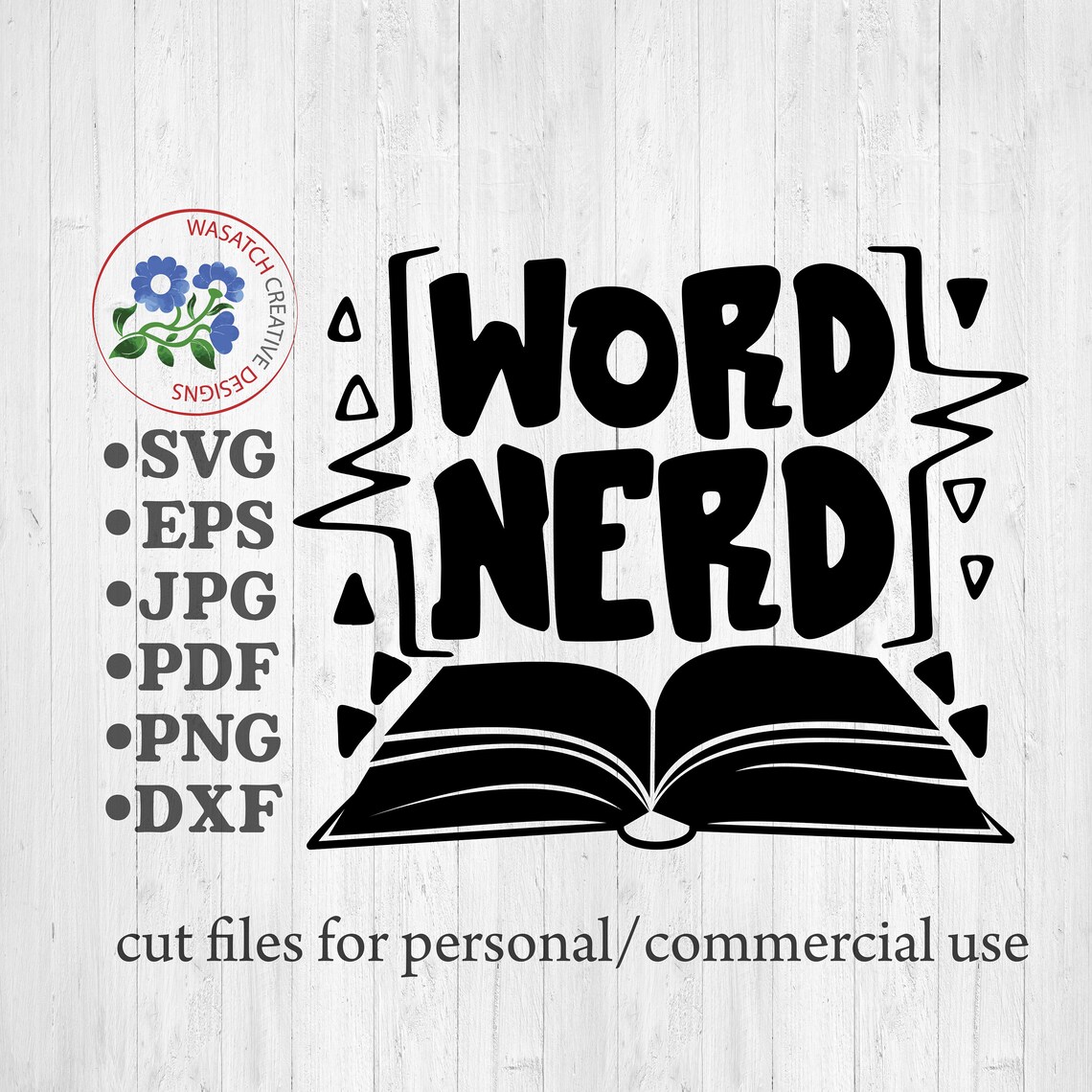 Word Nerd SVG Cutting Filereading SVG Teacher Svgschool - Etsy