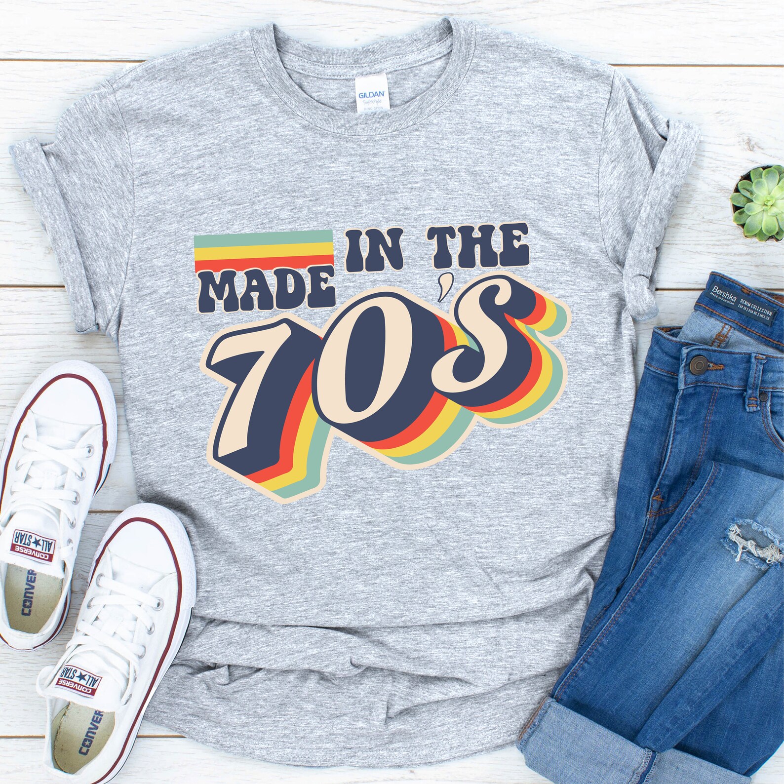 Made In The 70s Svg Birthday Svg Dxf And Png Instant Etsy
