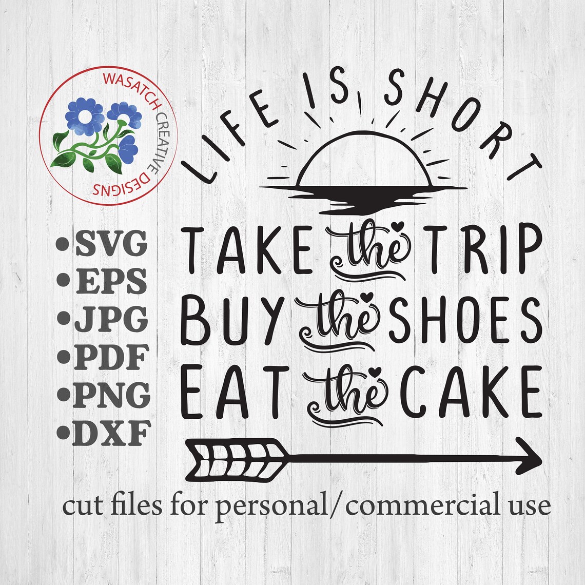 Life is Short, Life is Short Svg, Life is Short, Take the Trip Svg, Buy ...