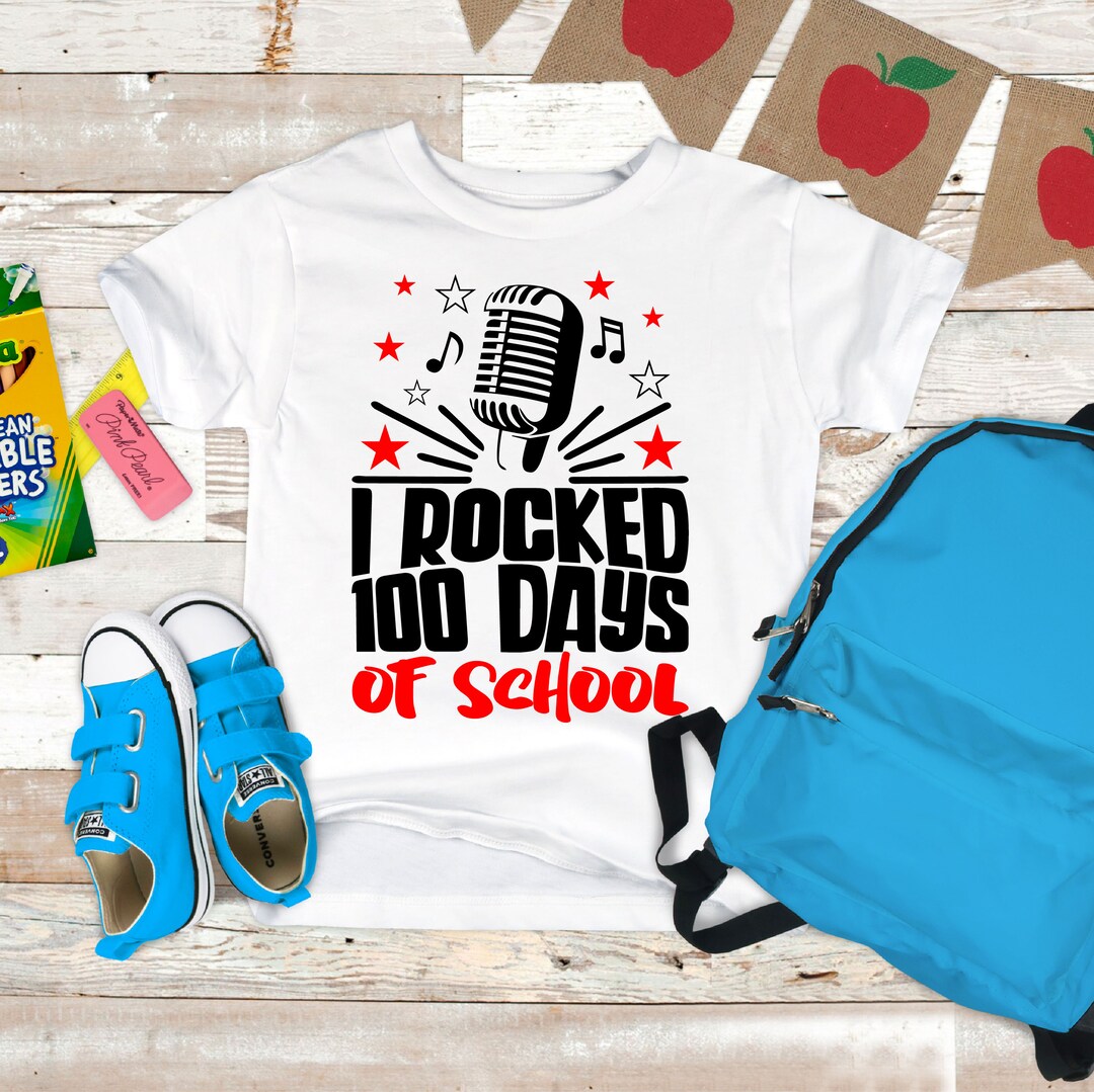 I Rocked 100 Days Svg, 100 Days Svg, School Svg, Dxf, Eps, Download ...