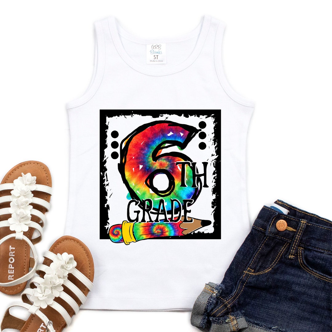 6th Grade PNG File for Sublimation Printing DTG Printing - Sublimation ...