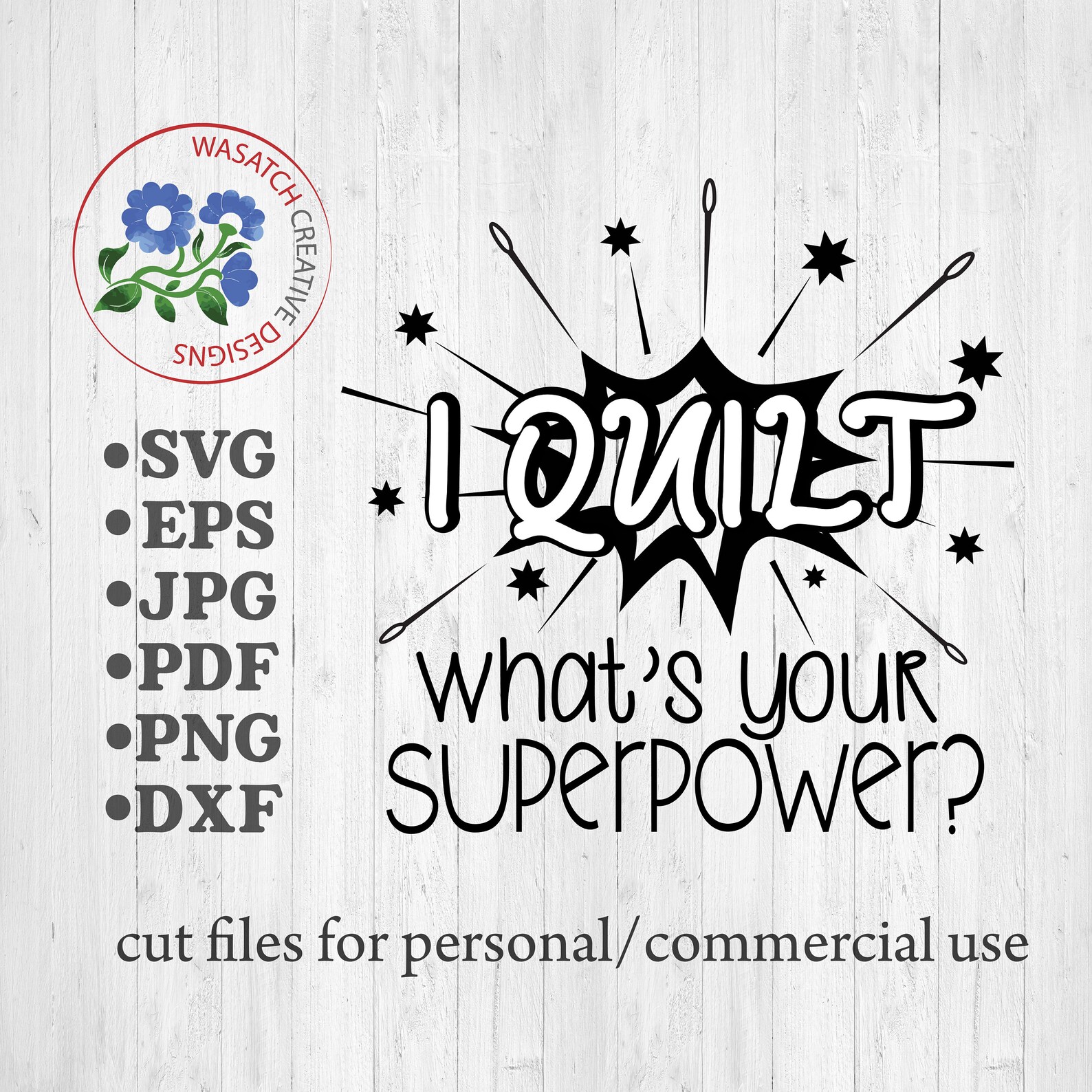 I Quilt, What's Your Superpower SVG Cutting Files - Etsy