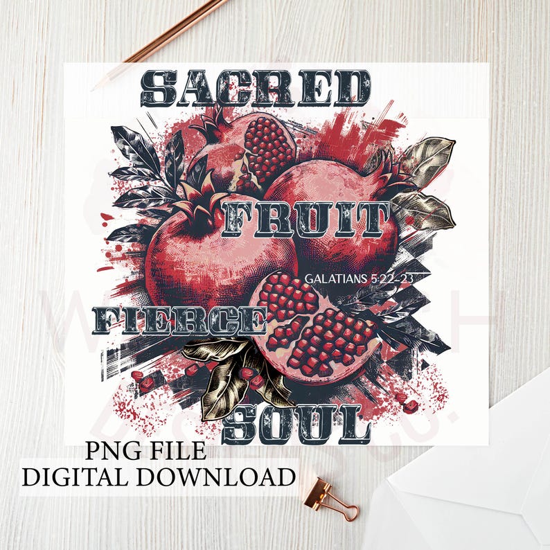 Sacred Fruit Fierce Soul PNG File Digital Download | Spiritual Png ...