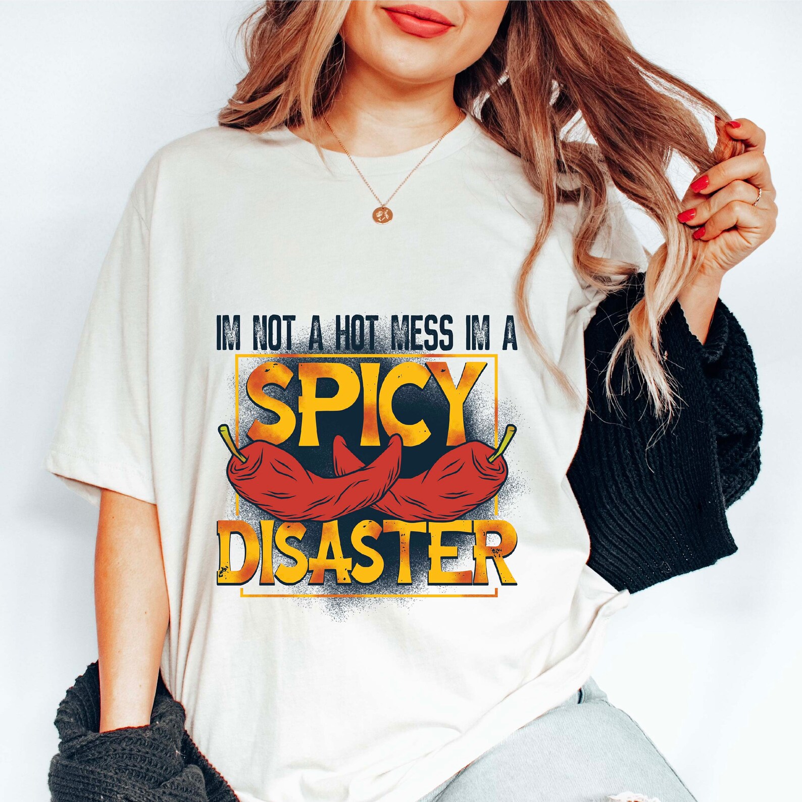 Spicy Disaster Sublimation Design PNG Download DTG Printing - Etsy