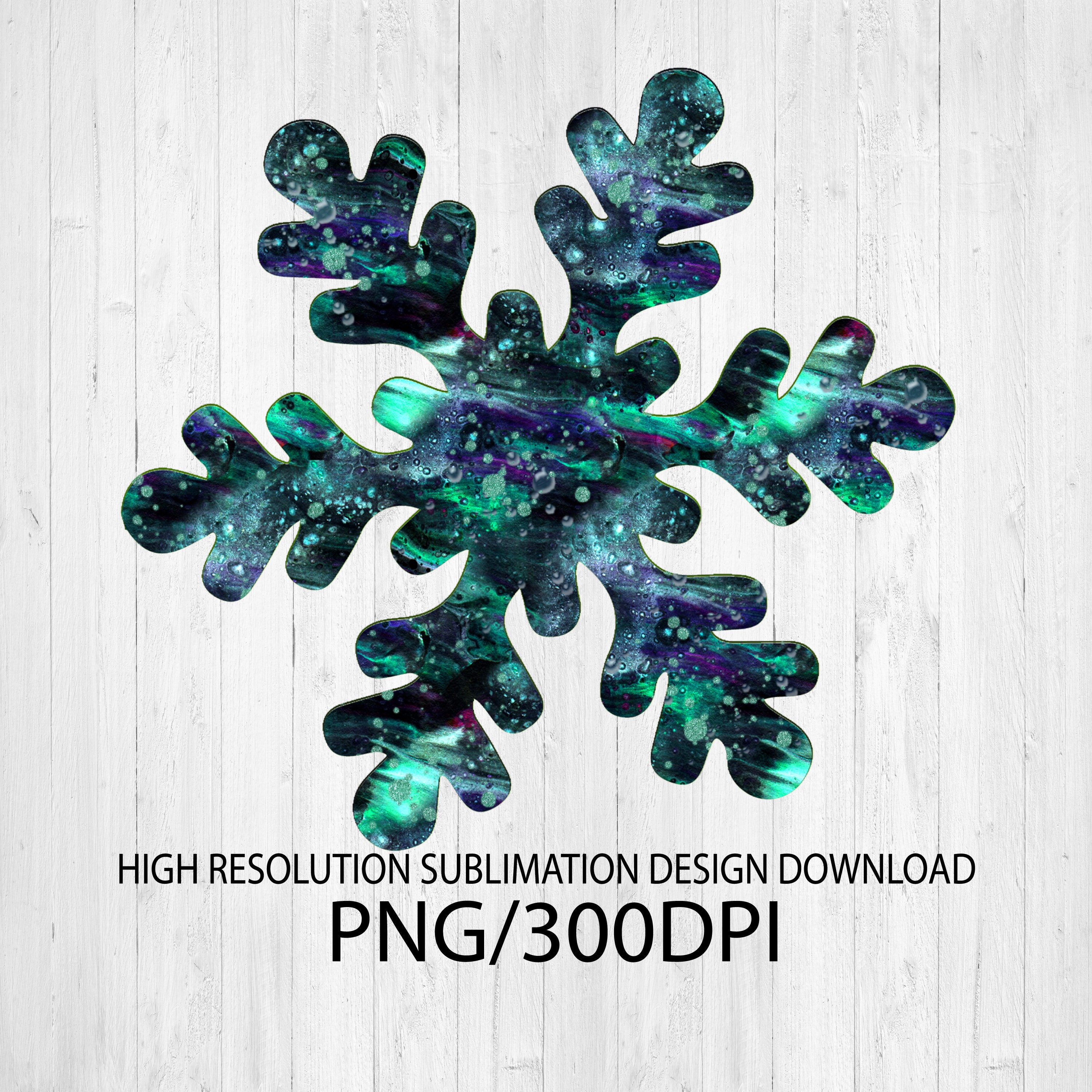 Snowflake PNG File, Sublimation Designs, T-shirt Designs, Winter PNG ...