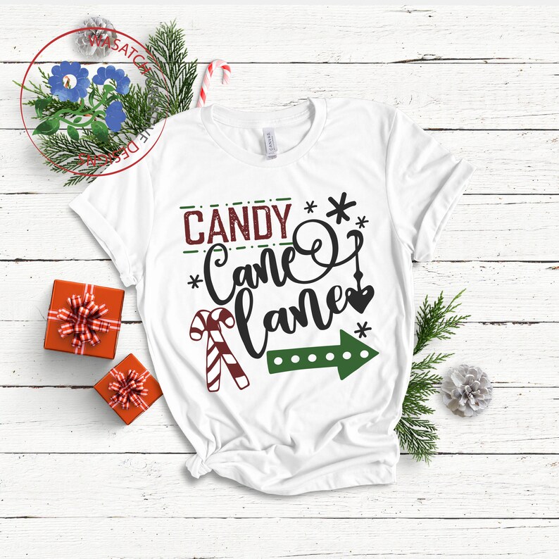 Christmas Svg Candy Cane Lane Svg Dxf Eps Png Digital Etsy
