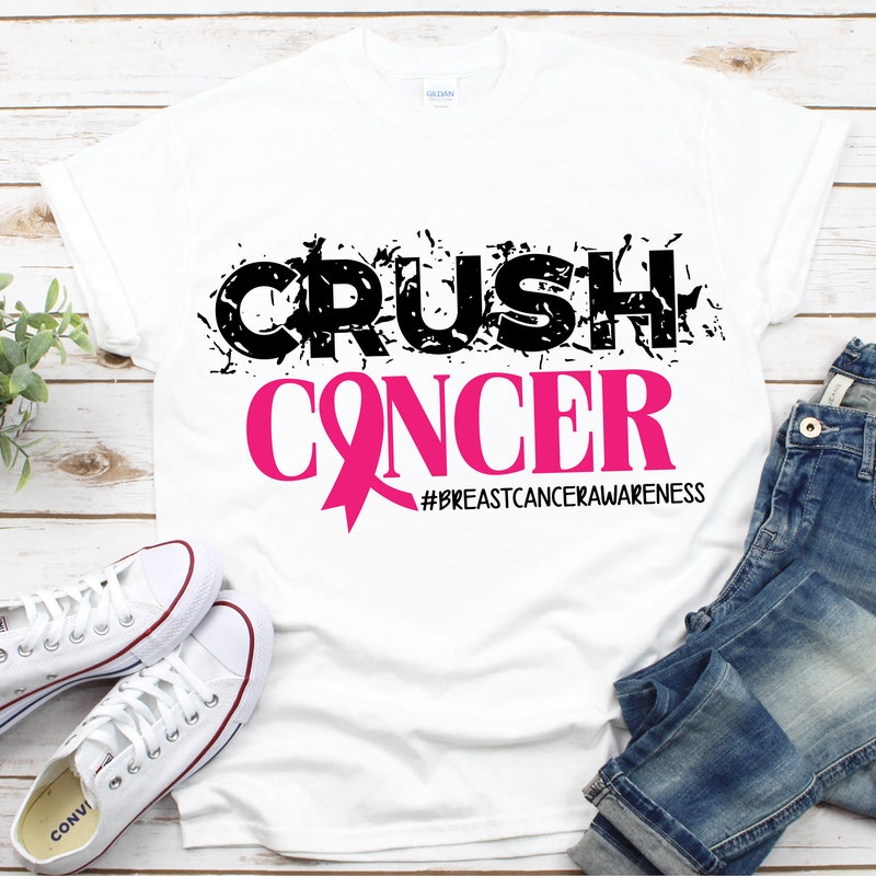 Crush Cancer Svg - Etsy