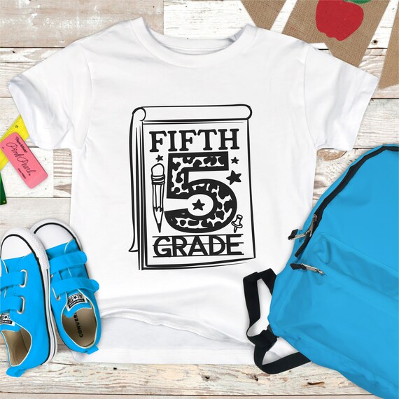 Fifth Grade SVG Cutting File Back to School Fifth Grade Svg - Etsy
