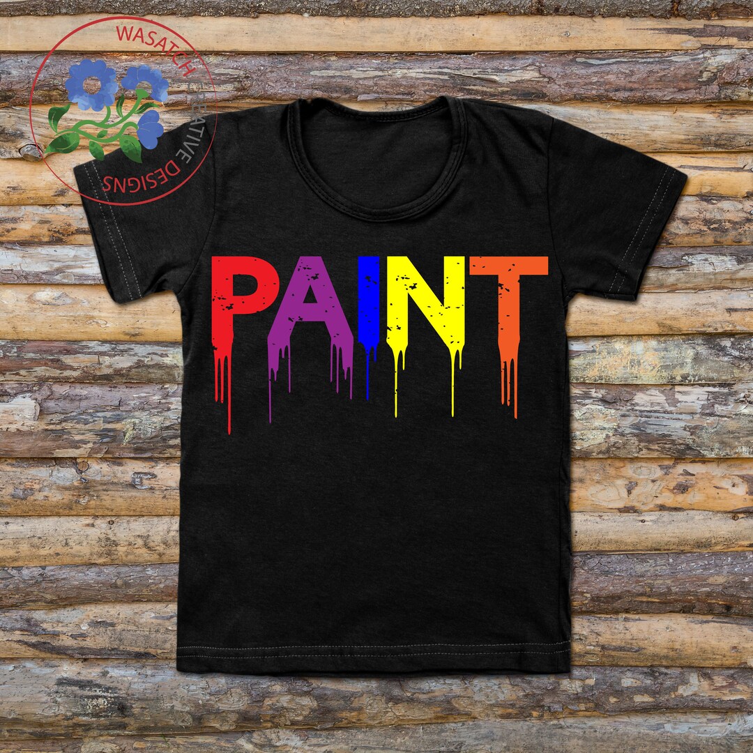 Grunge Style PAINT Svg Cutting Files, Paint Svg, School Svg, Dxf, Eps ...