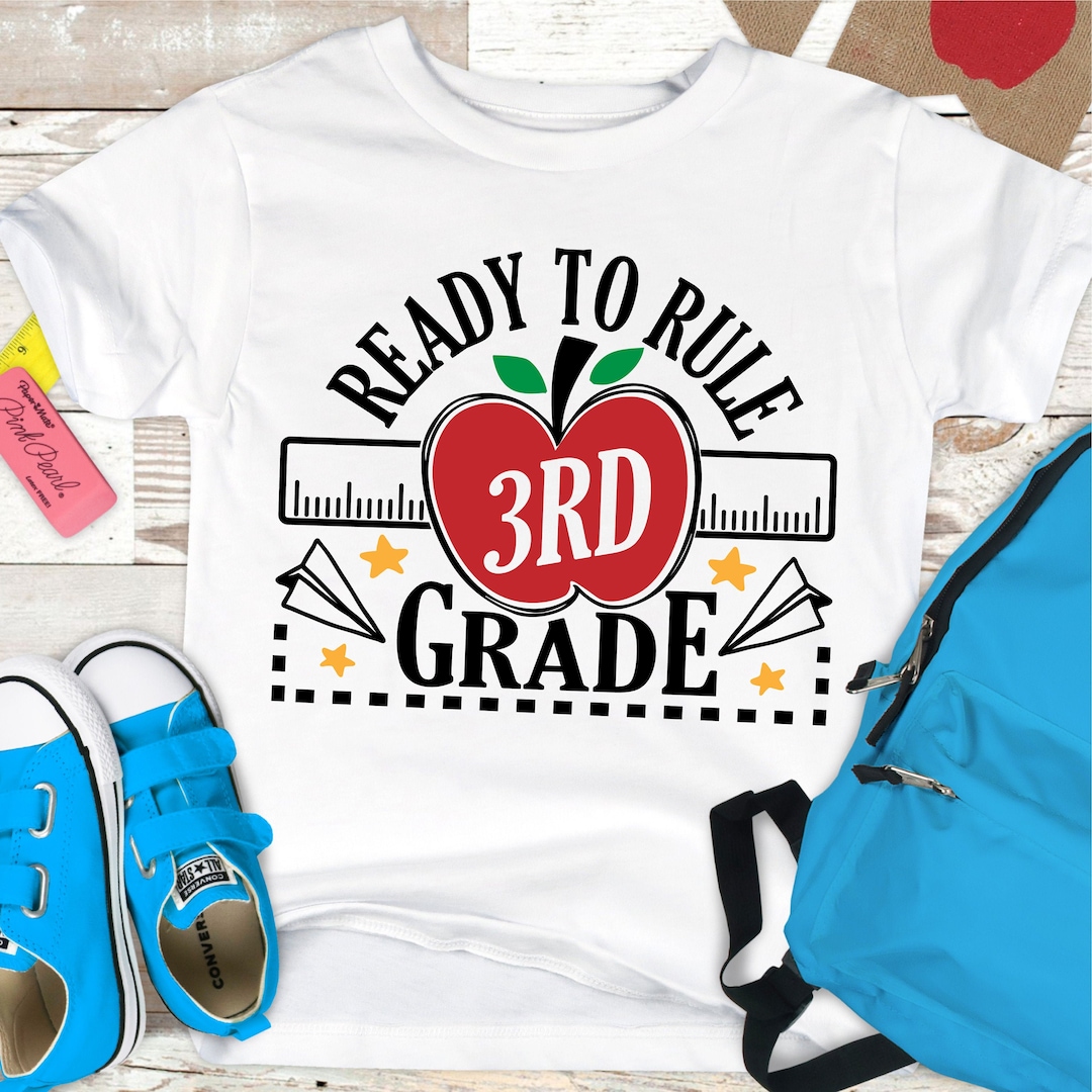 Back to School Svg, 3rd Grade Svg, Third Grade T-shirts, School SVG ...