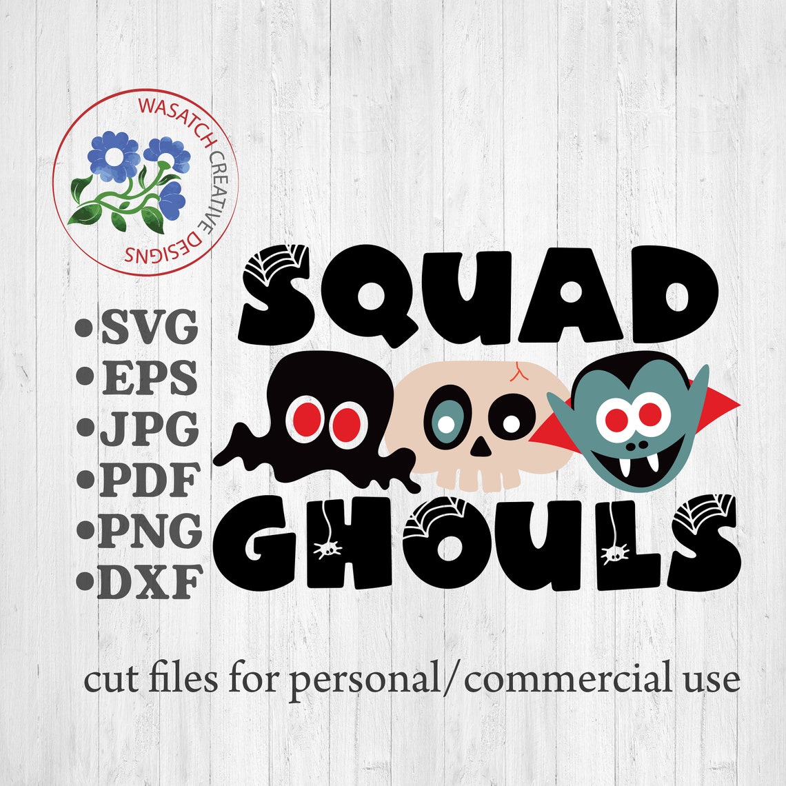 Squad Ghouls SVG SVG Fileshalloween SVG Cricut Files - Etsy