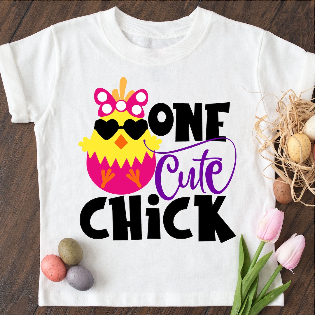 One Cute Chick SVG Cutting Files, Easter SVG, Easter Clipart, PNG Files ...