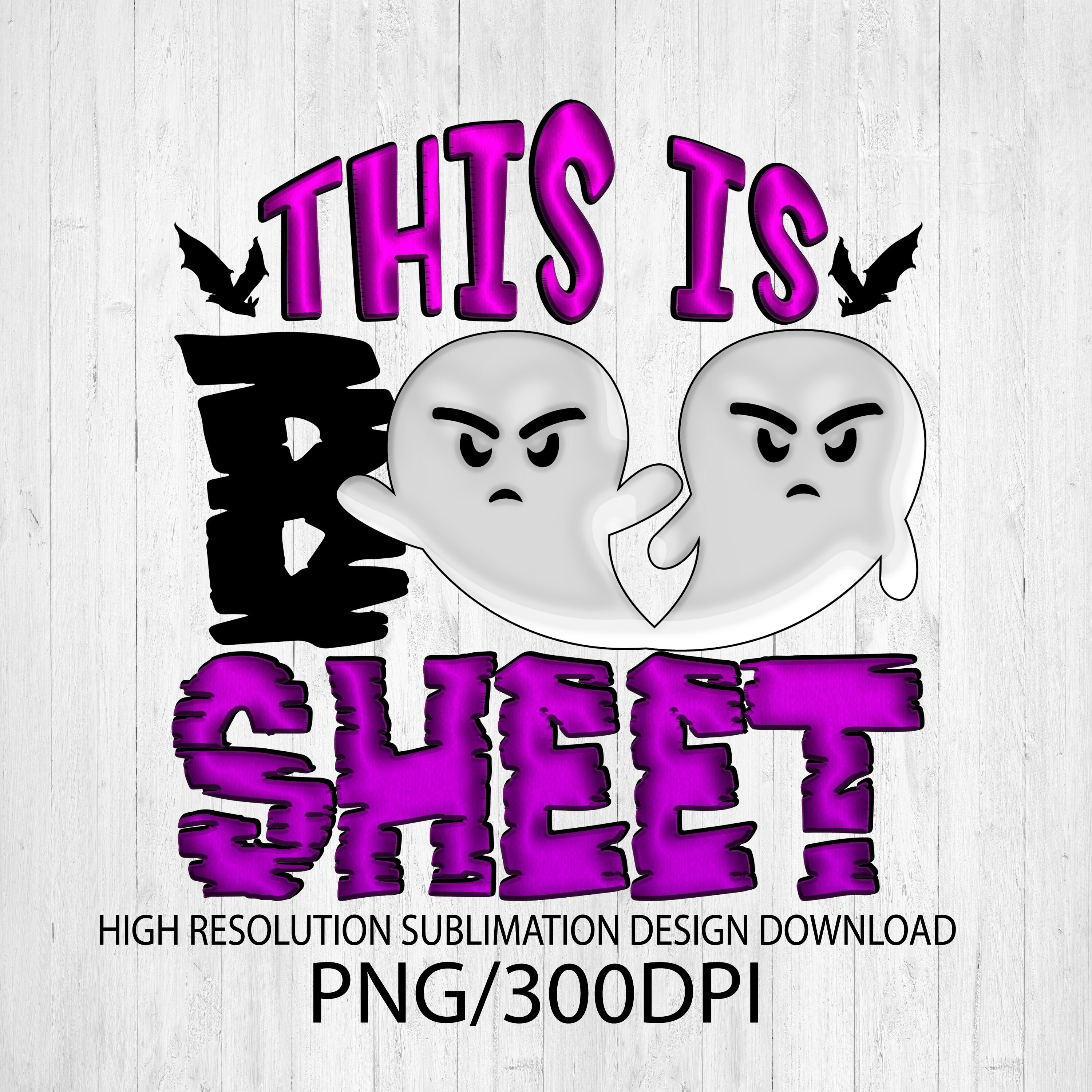 This is Boo Sheet PNG file for sublimation printing DTG | Etsy