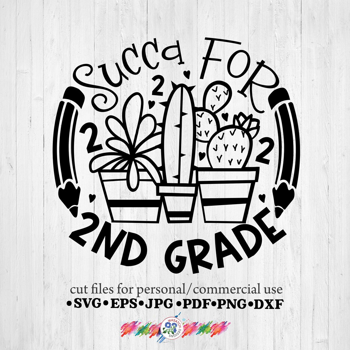 Succa for Second Grade SVG 2nd Grade Svg School Svg Teacher - Etsy