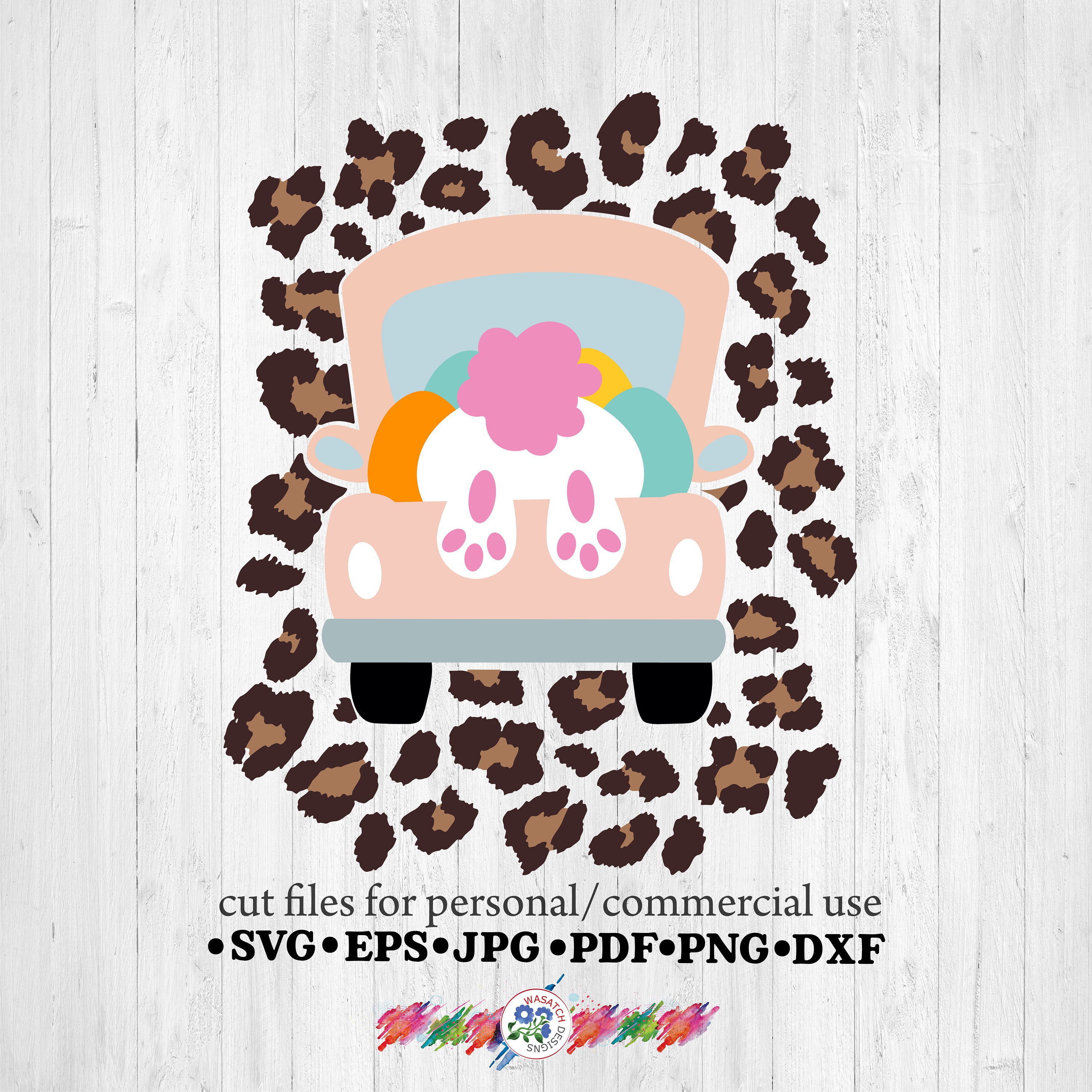 Easter Truck / Easter SVG / Clip Art / Cut File / Wasatch Creative ...