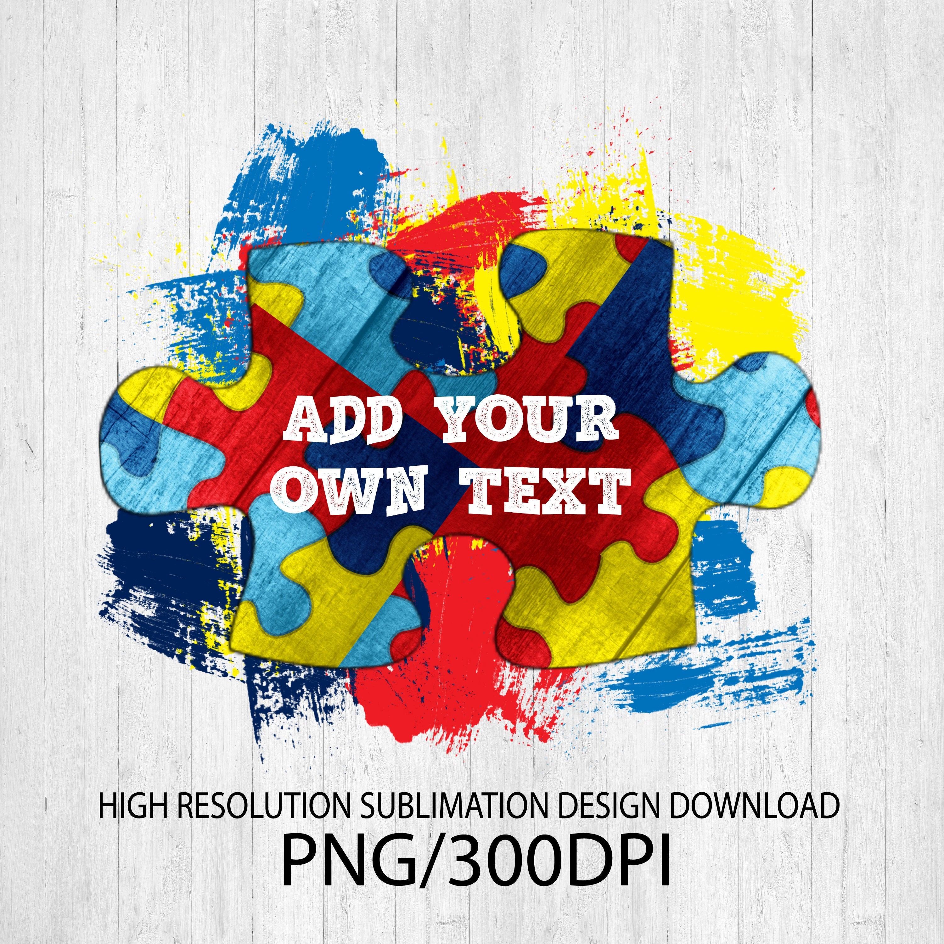 Autism awareness Sublimation background PNG fileSublimation | Etsy