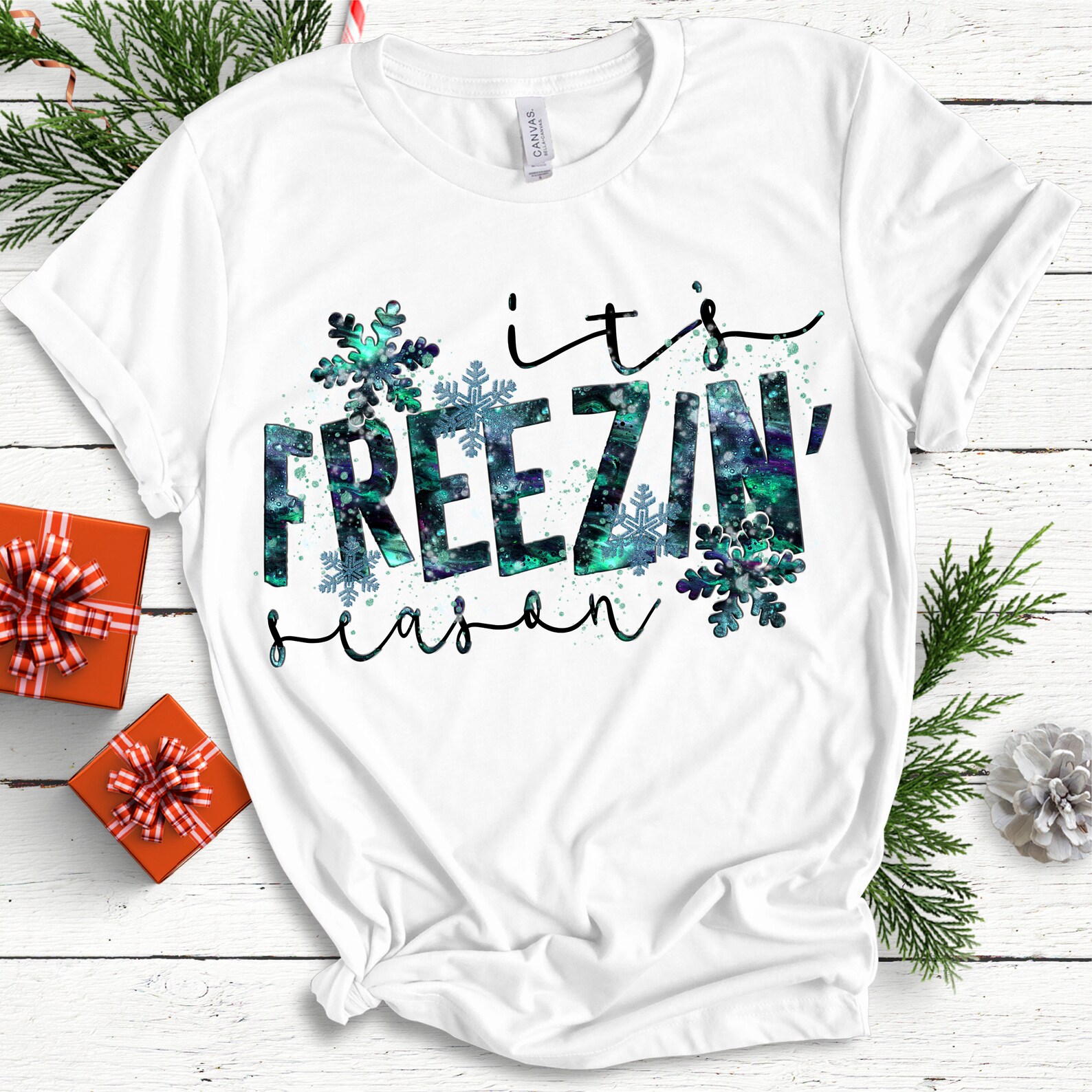 It's Freezin' Season PNG File, Sublimation Designs, T-shirt Designs ...