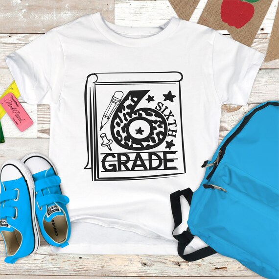 Sixth Grade SVG Cutting File Back to School Sixth Grade Svg | Etsy