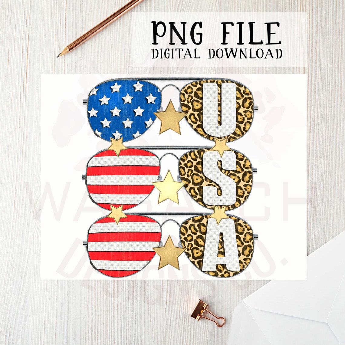 Patriotic Sunglasses PNG File for Sublimation Printing - Etsy