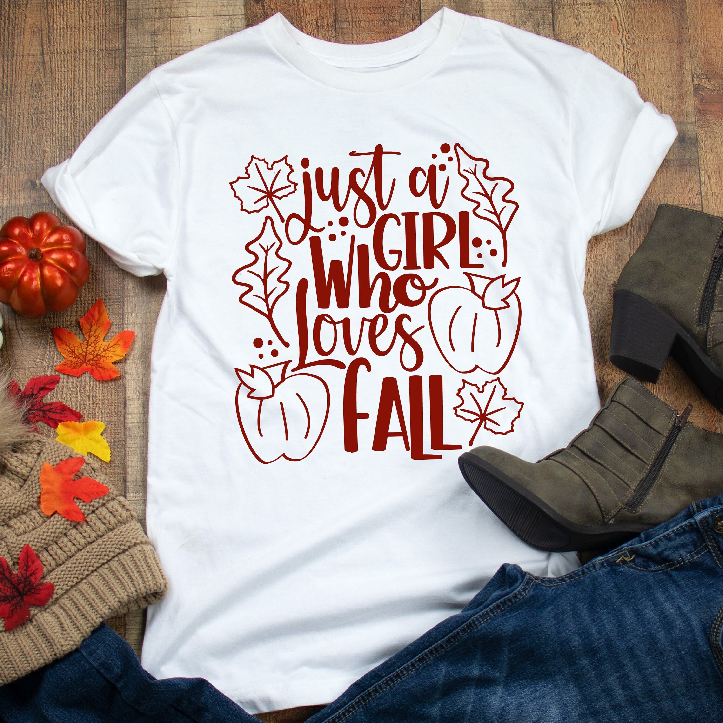 Just a Girl Who Loves Fall SVG Files Fall SVG Cricut Files - Etsy