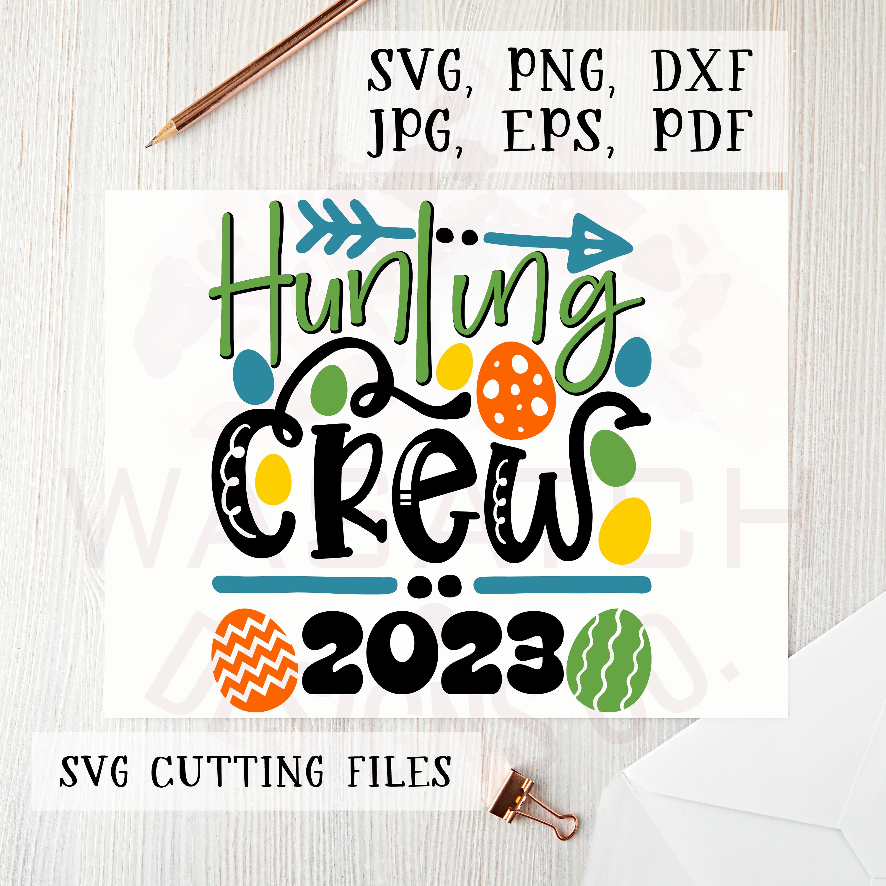 Hunting Crew SVG Cutting Files Easter Svg Easter Egg Hunt - Etsy