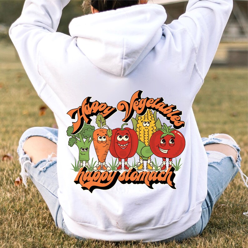 Happy Vegetables Happy Stomach PNG File Sublimation Design - Etsy