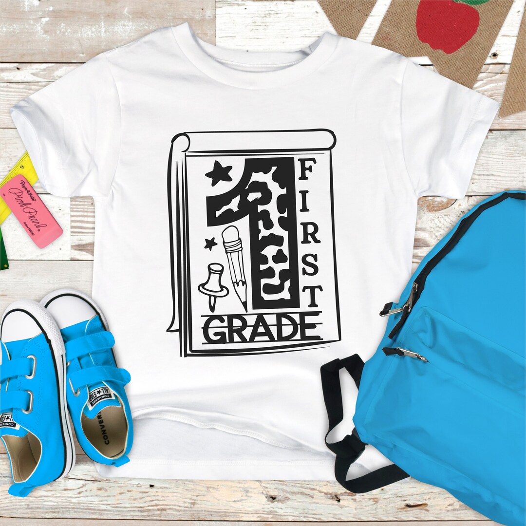 First Grade SVG Cutting File School, First Day of School SVG, School ...