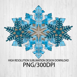 Snowflakes PNG File, Sublimation Designs, T-shirt Designs, Winter PNG ...
