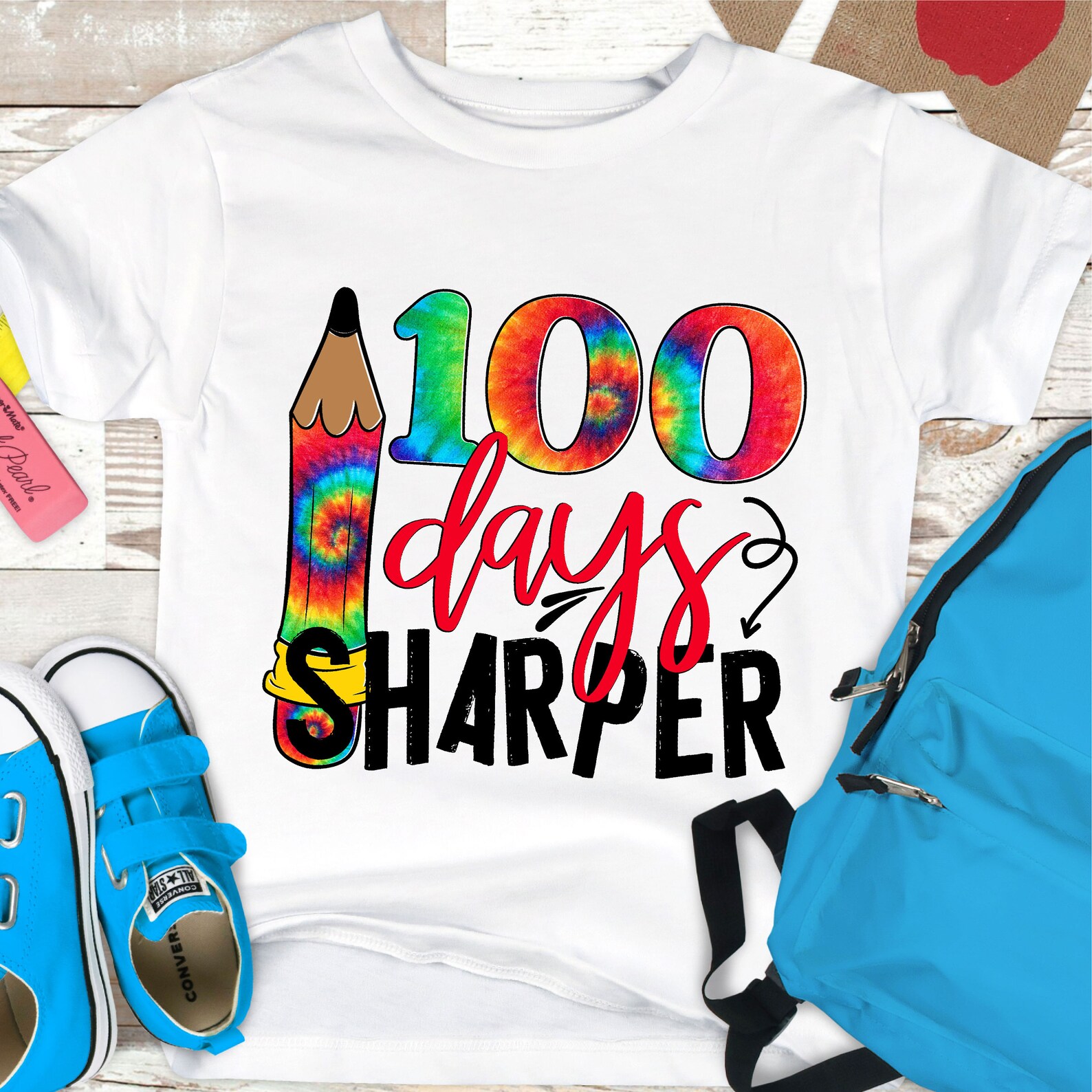 100 Days Sharper Png Sublimation Designs 100 Days of School - Etsy