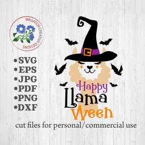 Happy Llama Ween SVG, SVG Files,halloween SVG, Cricut Files, Silhouette ...
