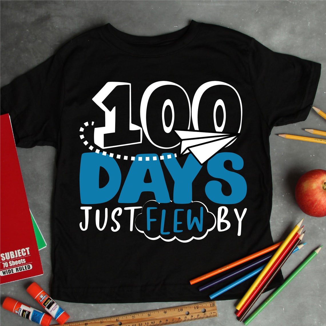 100 Days Just Flew By Svg 100 Days Svg School Svg Dxf Eps Etsy
