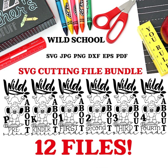 Back to School SVG Cutting File Bundle School Svg Silhouette - Etsy