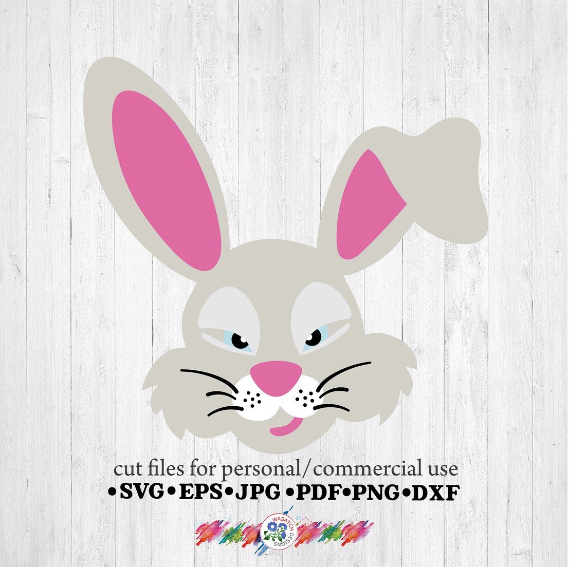 Bunny SVG Cutting File Easter Svg Silhouette Files Cricut - Etsy