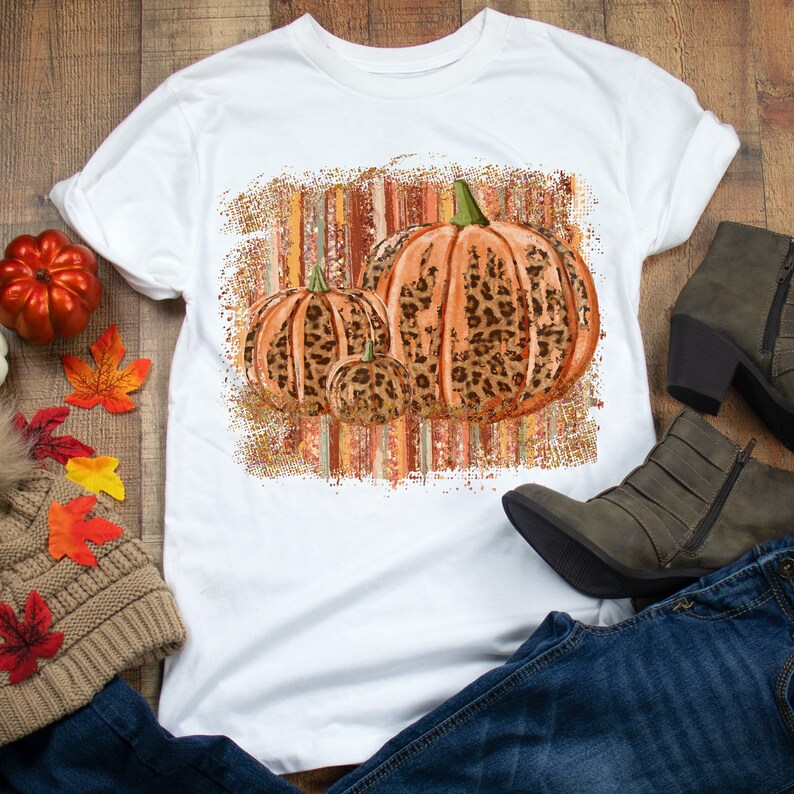 Fall Pumpkin Background PNG File for Sublimation Printing DTG - Etsy