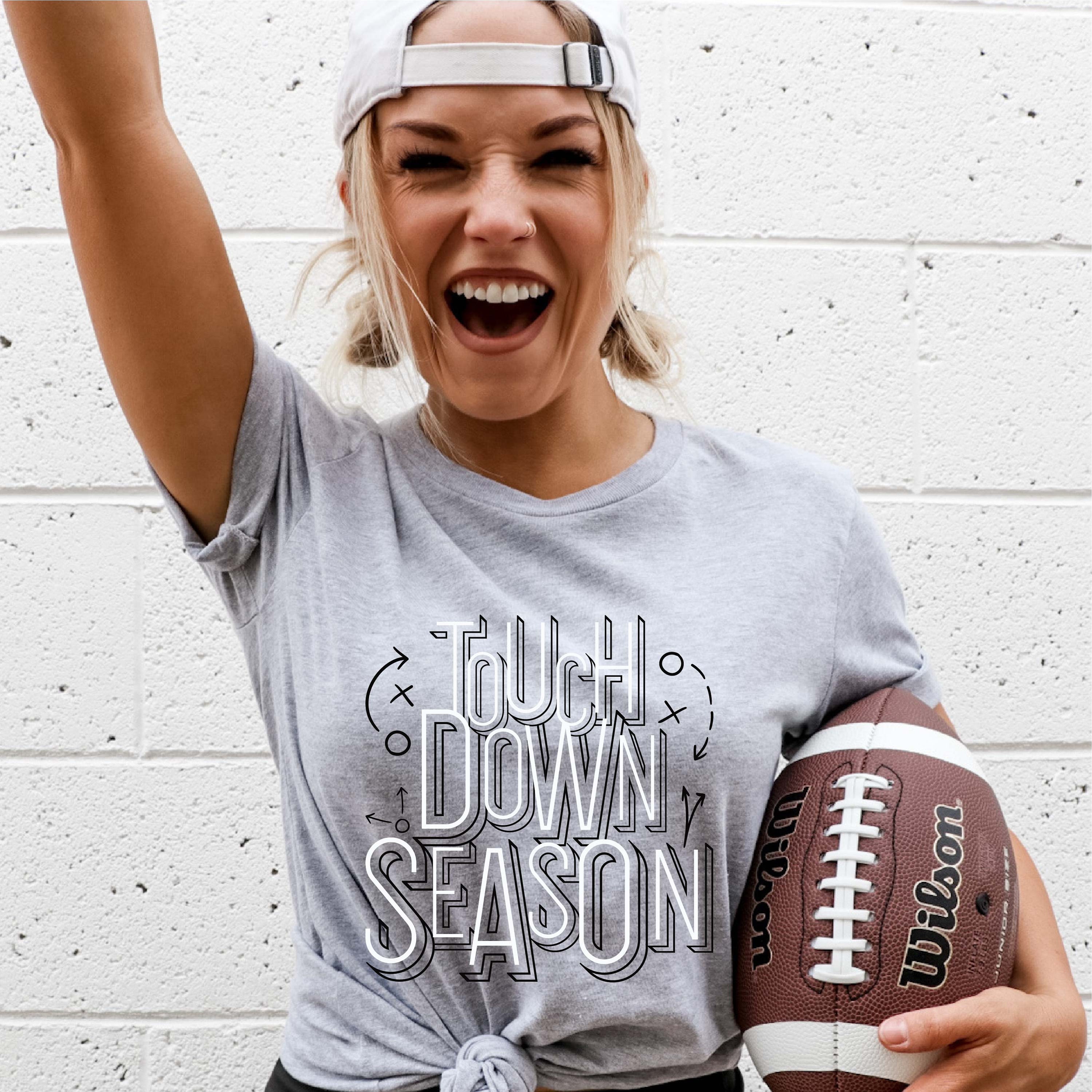 Touchdown Season Football SVG Cutting File, Football SVG, Football PNG, Football T-shirts ...