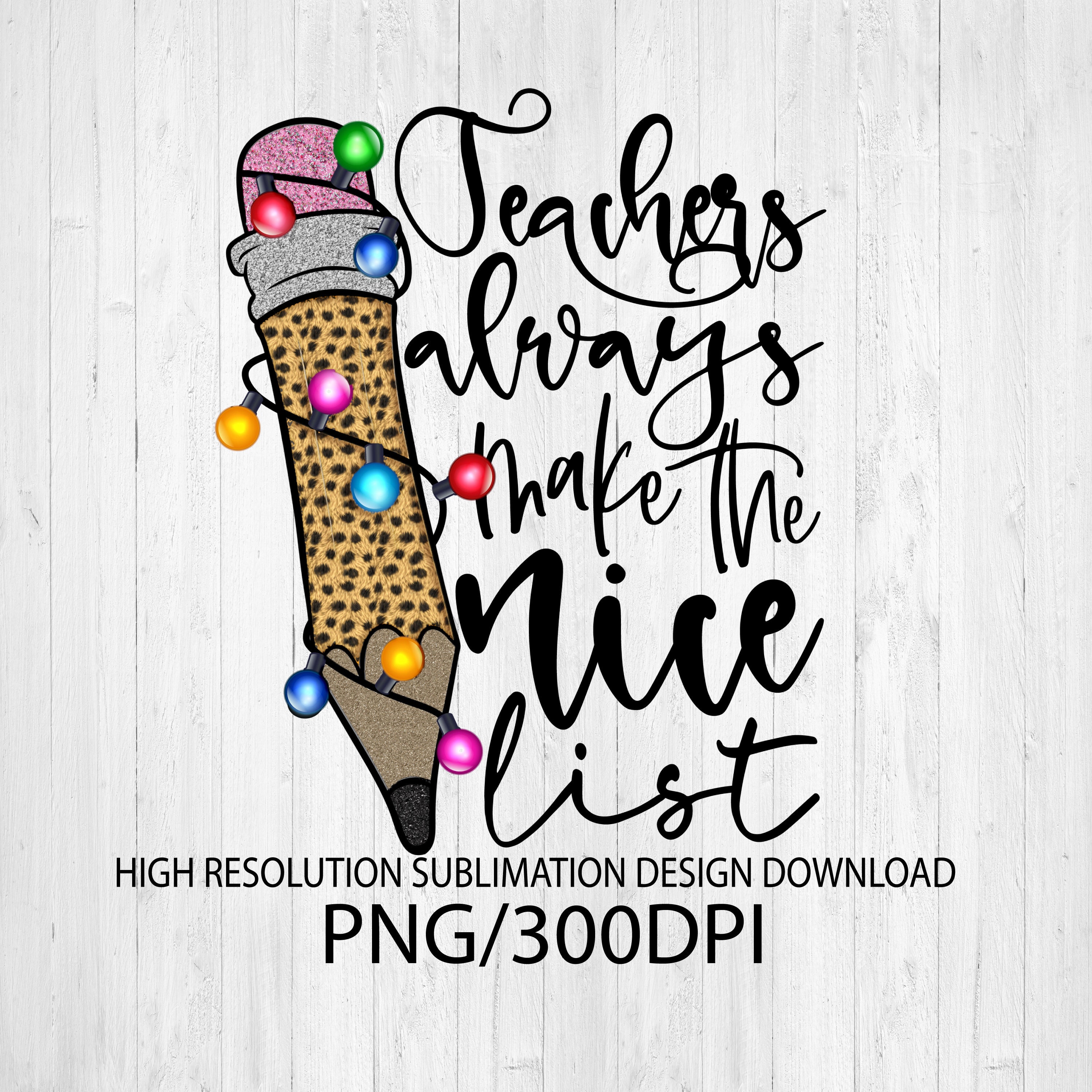 Teacher Christmas PNG File, Sublimation Designs, T-shirt Designs ...