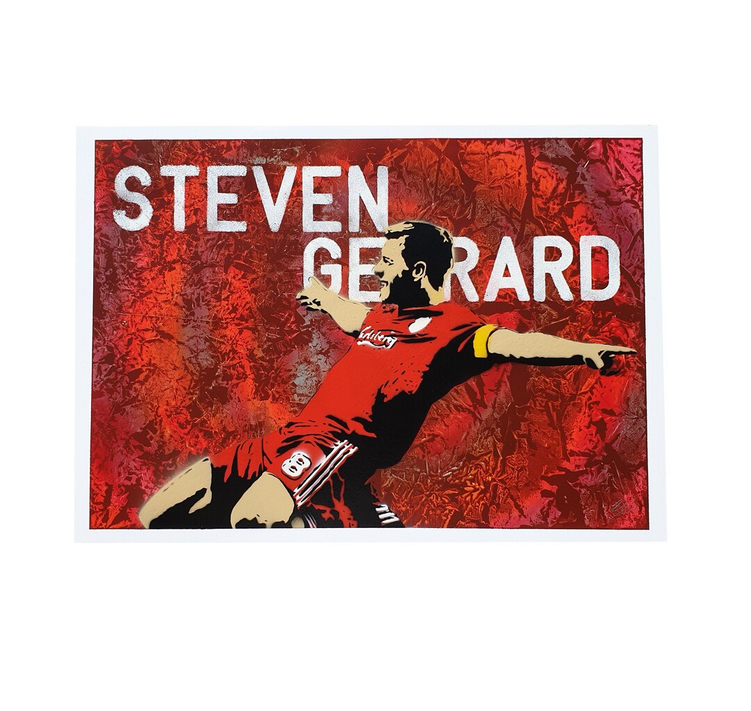 Steven Gerrard! Lfc Legend Spray Art Painting - A3 - Etsy