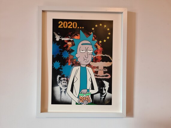 Rick Sanchez 2020 Spray Art Painting A3 | Etsy