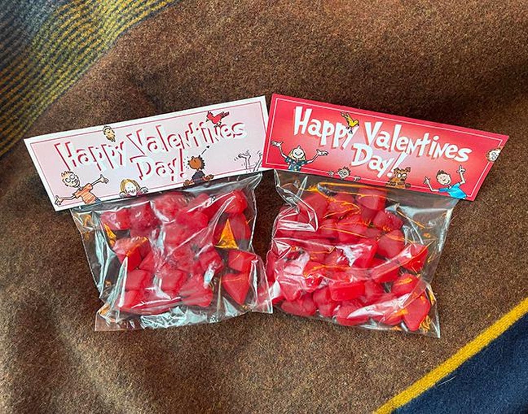 Valentines Day Topper Printable, DIY Favor Bags, Printable Treat Bag ...