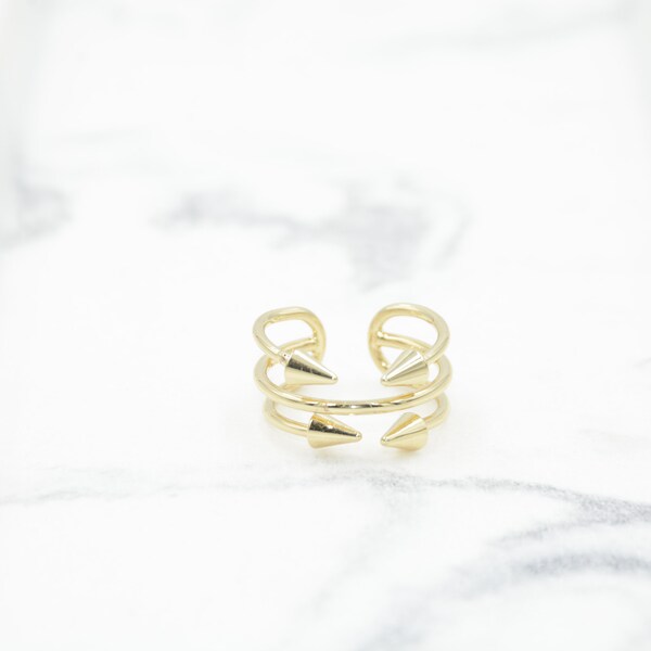 Double Arrow Ring - Etsy