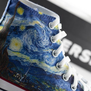 Van Gogh Custom Converse the Starry Night Custom Shoes - Etsy