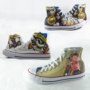 Your Favorite Band Custom Converse Your Band Custom Shoes Music Group ...